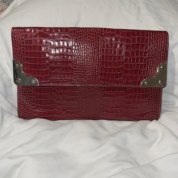 Guess by Marciano | Bags | New Guess Marciano Croc Burgundy Medium ...